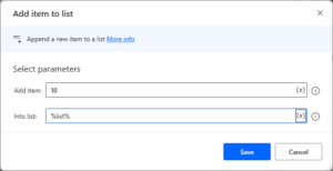 List(Power Automate Desktop) | Kaizen.Personal computer work.
