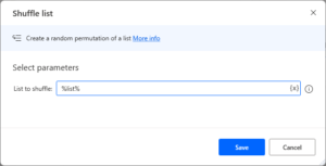 List(Power Automate Desktop) | Kaizen.Personal computer work.