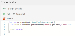 Delete chart.(Microsoft Excel Office Scripts) | Kaizen.Personal computer work.
