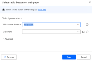 Example of simple web browser auto-operation: auto-filling a web form ...